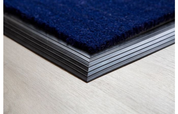 Blue Entrance Coir Mat with Rubber Edging | Grimeford Mill