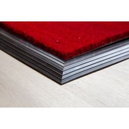 Red Entrance Coir Mat with Rubber Edging | Grimeford Mill