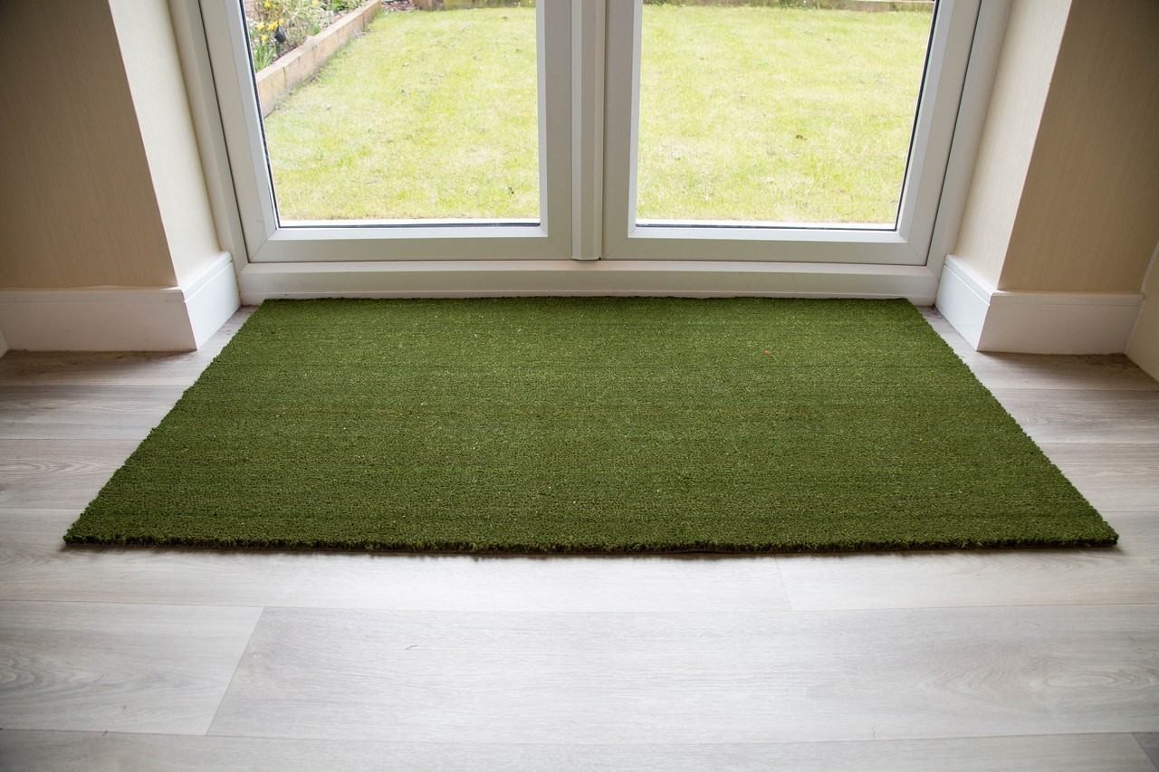 Buy Large Coir Entrance Matting, Table Protectors, Green Entrance Coir ...
